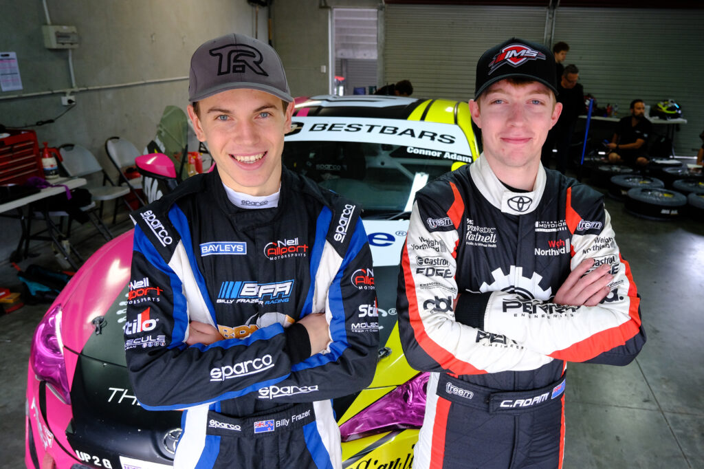Connor Adam and Billy Frazer win first Toyota 86 enduro