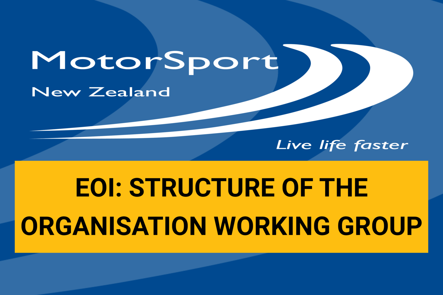 EOI: Structure of the Organisation working group