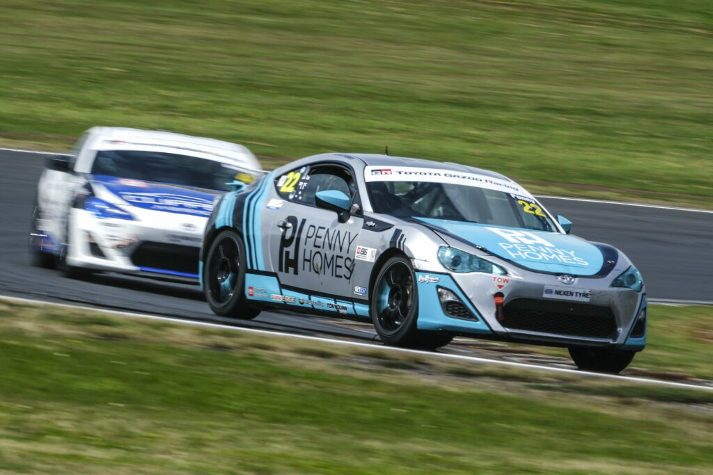 Penny there again in Toyota 86 reverse grid race